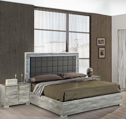 H2O Design Serena Light Grey Bed | bed | Italian furniture | h2o desig ...