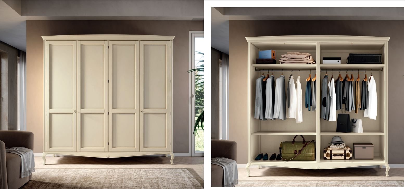 camel-group-treviso-white-ash-wardrobe - Dream Home Furnishings