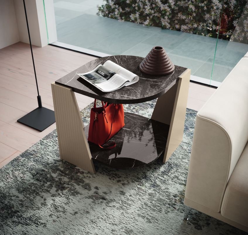 camel-group-elite-day-2-door-vitrine-noce - Dream Home Furnishings
