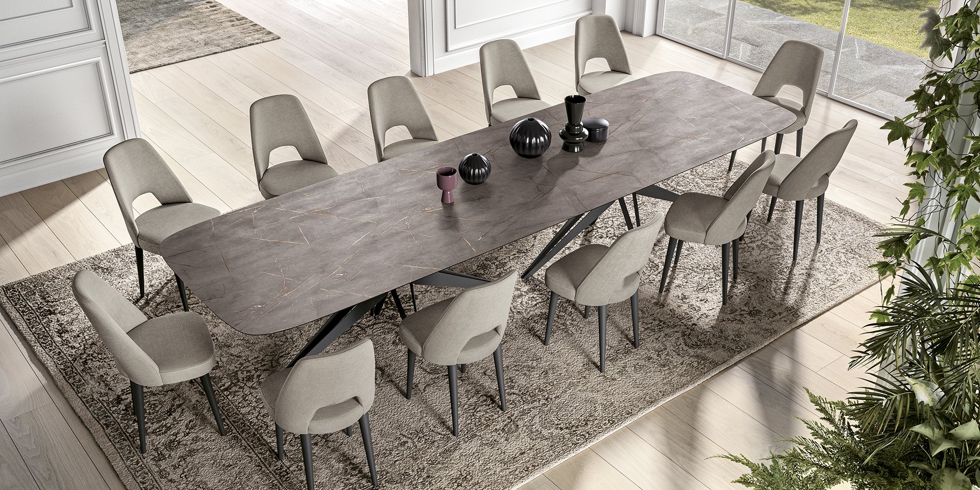 Status SRL Italy STATUS HEXAGON DINING TABLE FIXED TOP - Dream Home ...