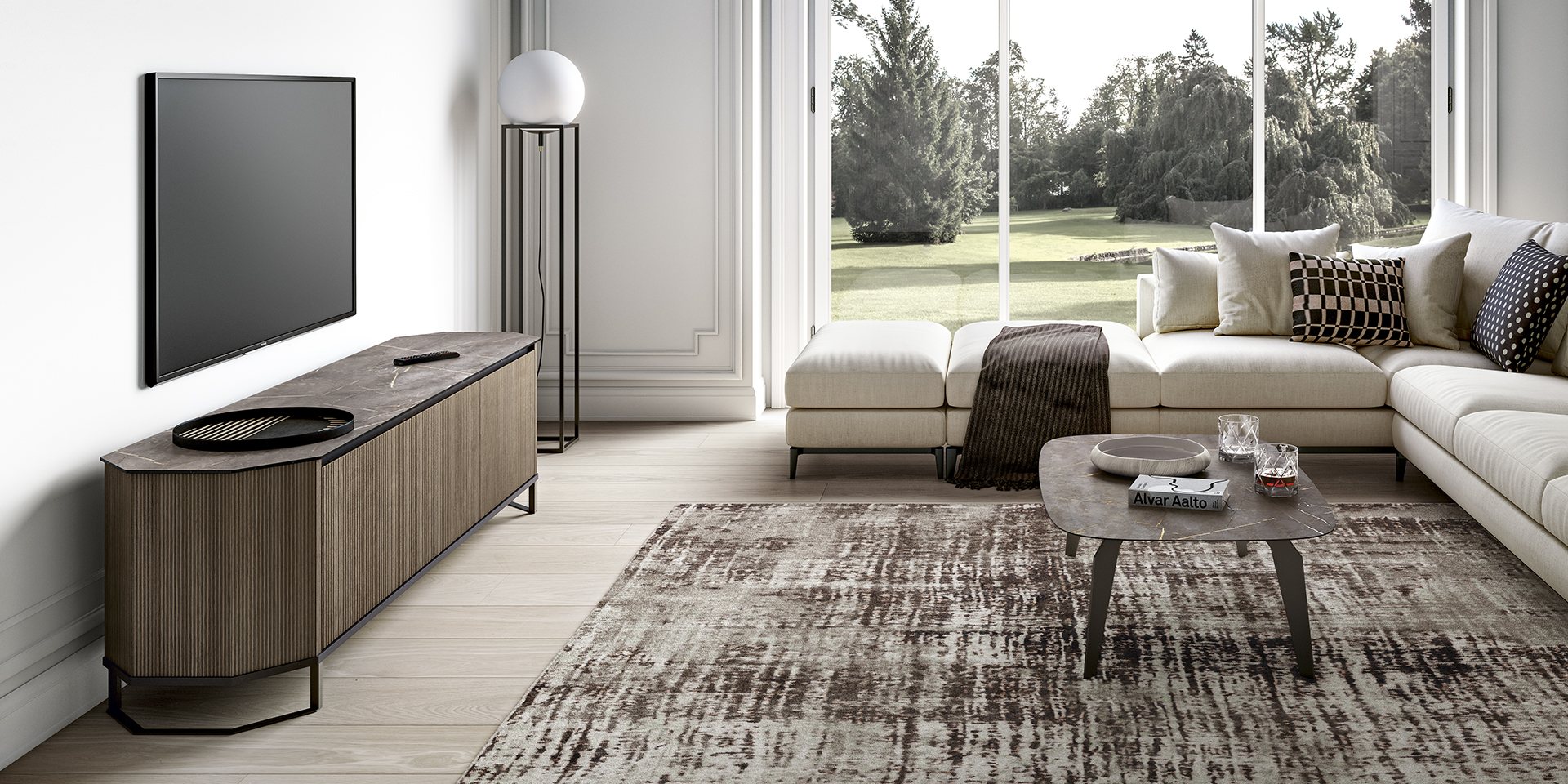 Status SRL Italy STATUS HEXAGON COFFEE TABLE - Dream Home Furnishings