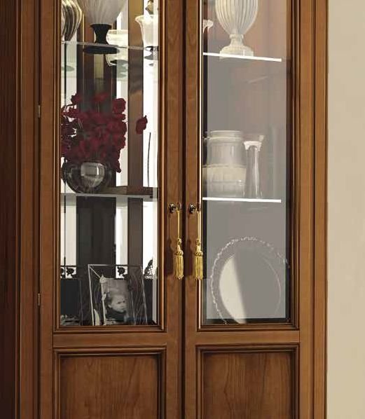 camel-group-treviso-cherry-2-door-vitrine-with-glass-shelves - Dream ...