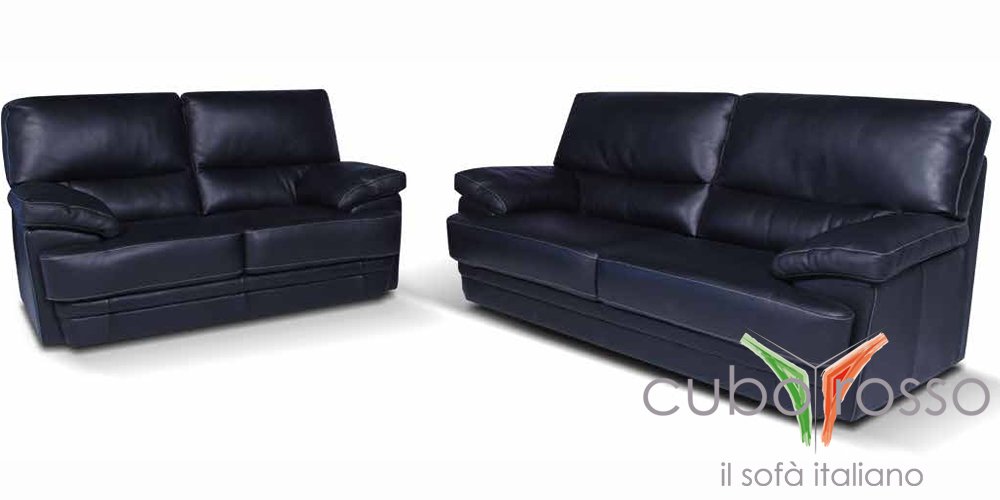 Cubo rosso Giada Sofa 3+2| Cubo rosso sofa genuine italian leather sof - Dream Home Furnishings
