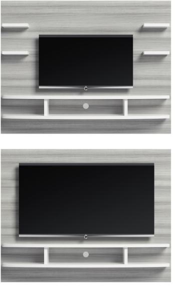 Status Wall Unit White + White |Status Evolution Ivory and Wood TV Uni ...